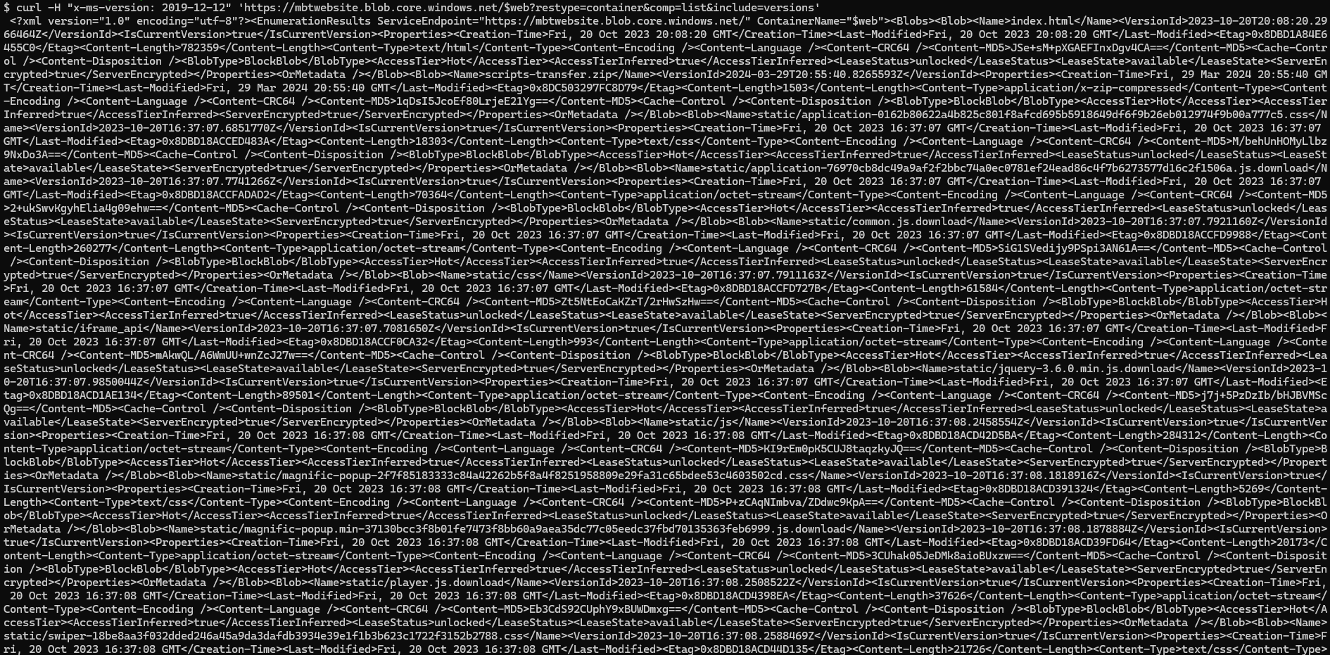 Pwned Labs Azure Blob Container To Initial Access Michael Coetzee 6778